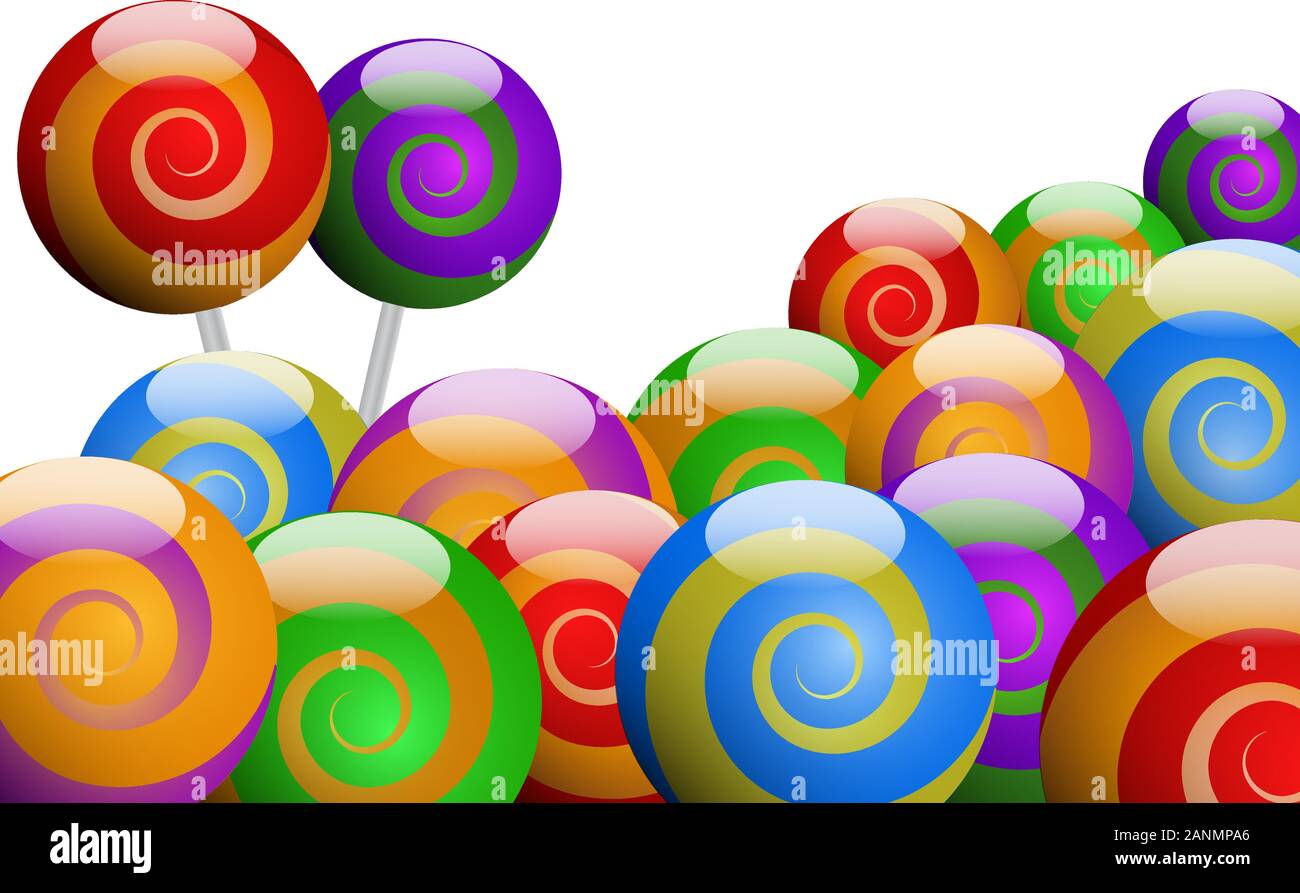 Vector colored lollipop background Stock Vector Image & Art - Alamy
