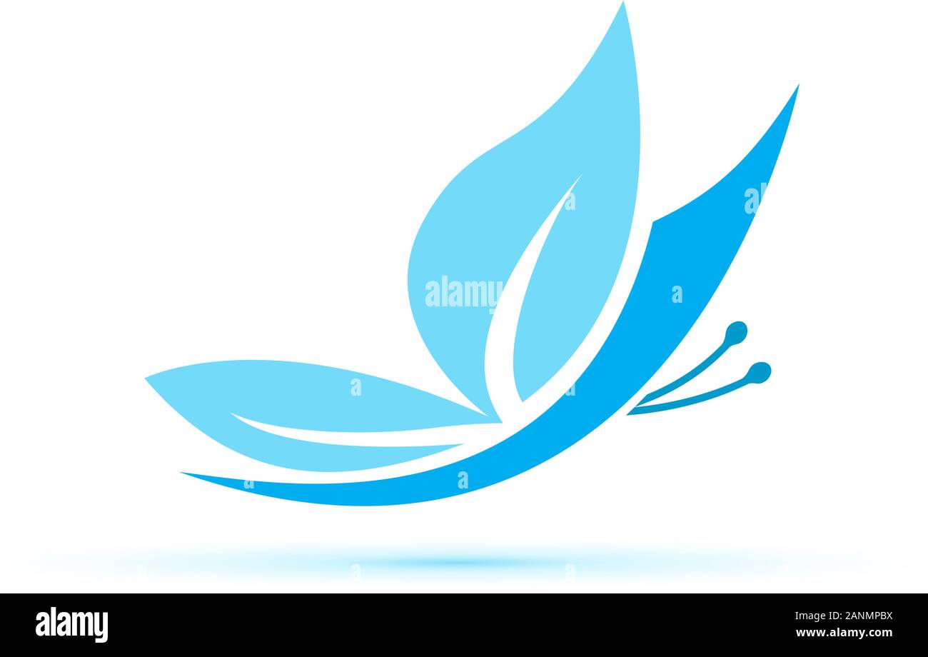 Vector sign blue Butterfly Stock Vector Image & Art - Alamy