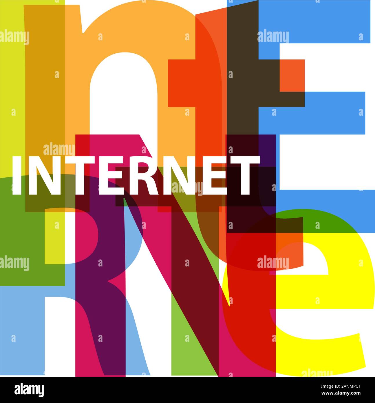 Vector internet. Broken text Stock Vector Image & Art - Alamy