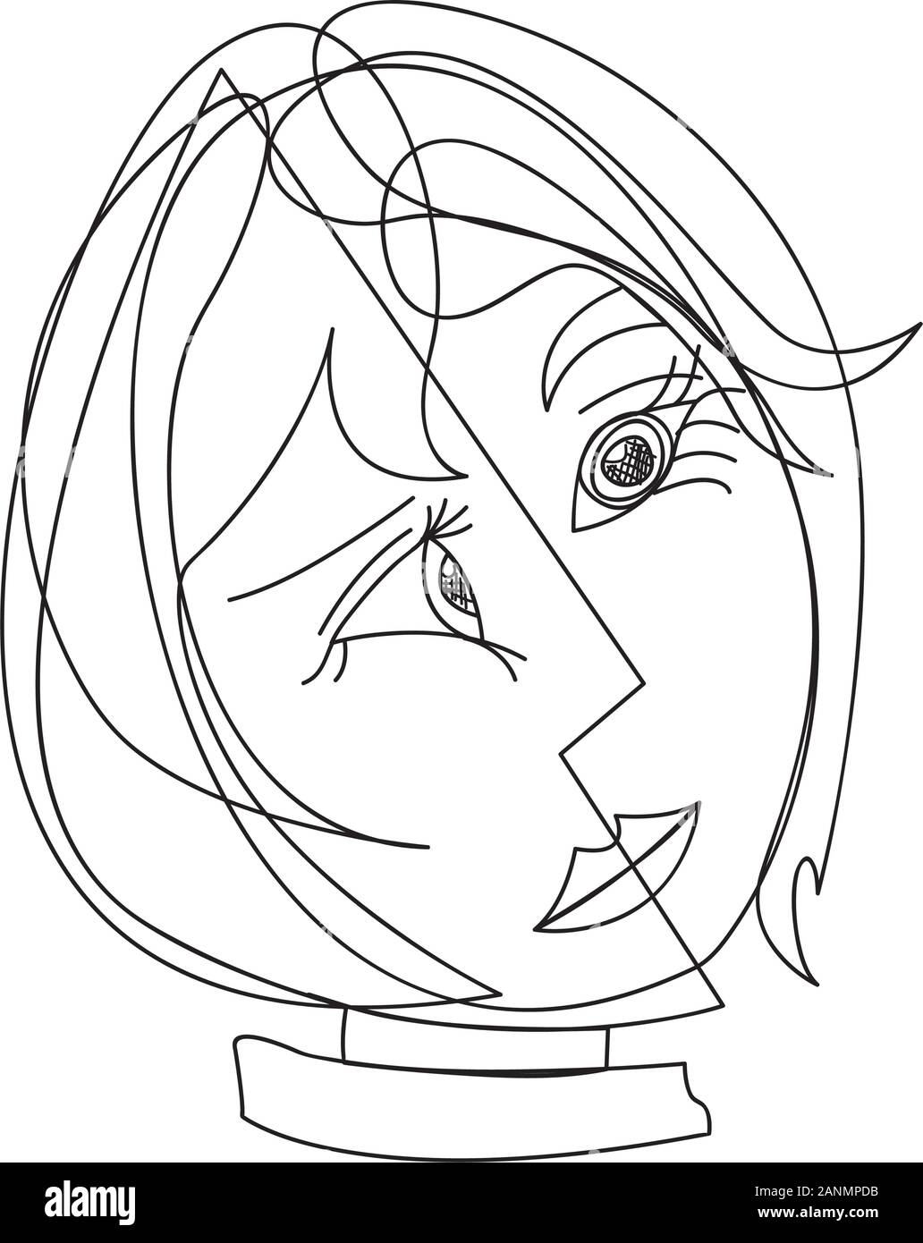 Vector abstract double sided. Picasso inspiration Stock Vector Image ...