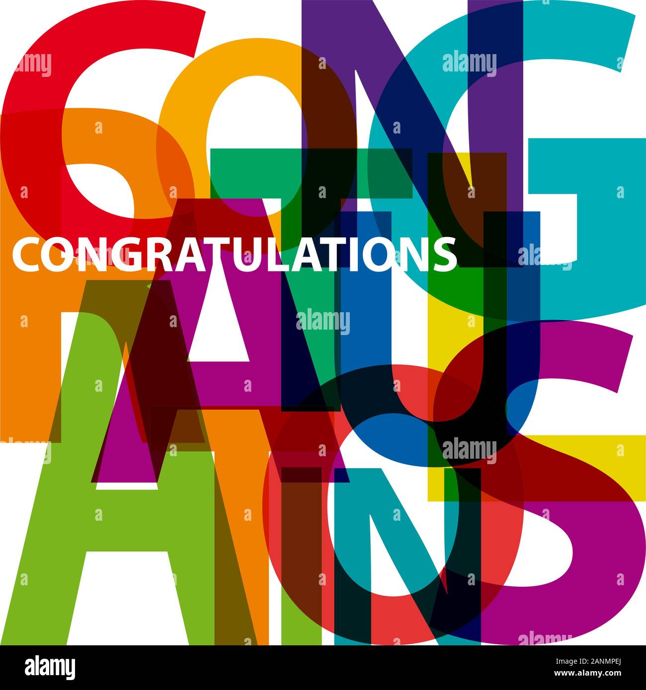 Vector congratulations. Broken text Stock Vector Image & Art - Alamy