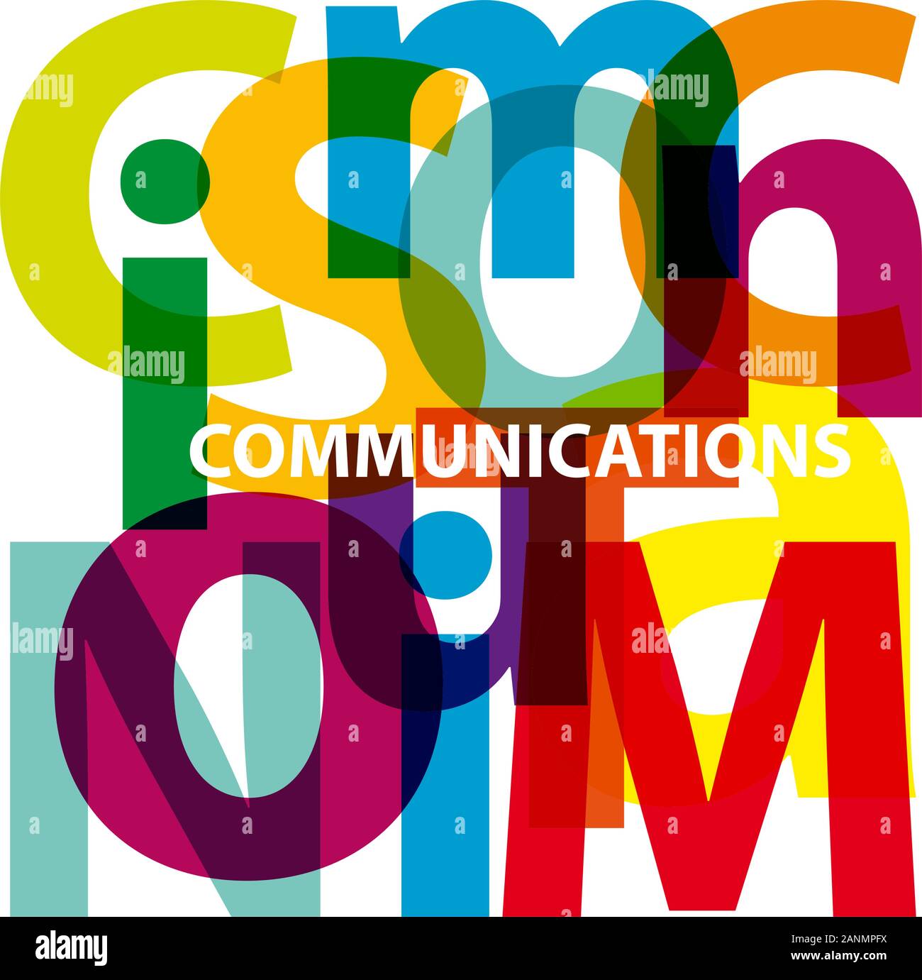 Vector communications. Broken text Stock Vector Image & Art - Alamy