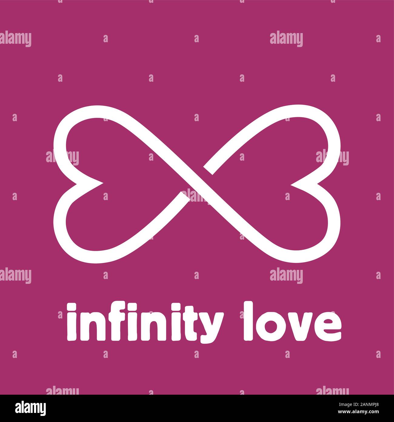 Vector sign infinity love Stock Vector Image & Art - Alamy