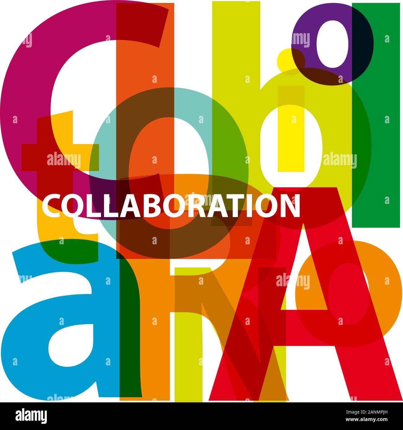 Collaboration text Cut Out Stock Images & Pictures - Alamy