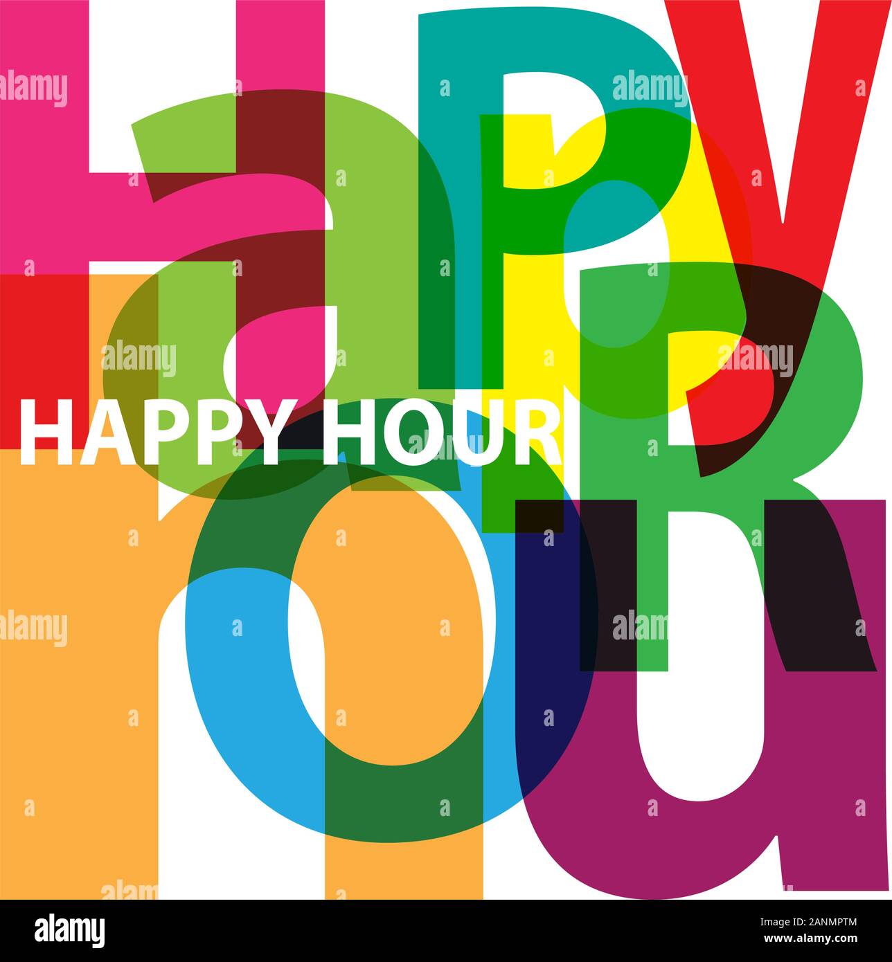Happy hour sign restaurant communication hi-res stock photography and ...