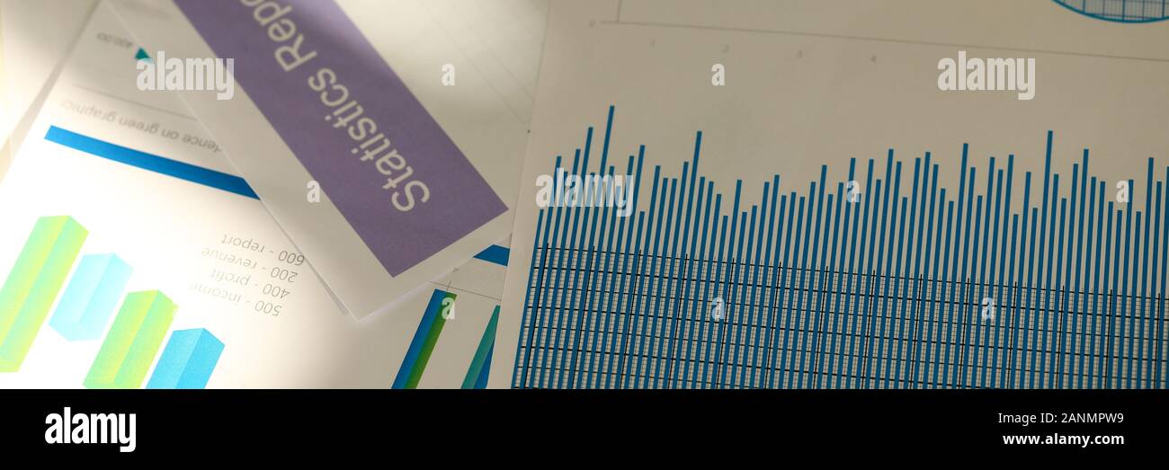 Statistics report plan Stock Photo - Alamy