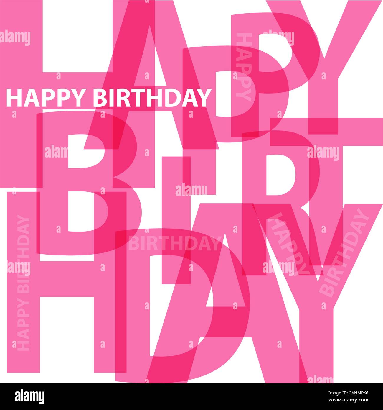 Vector happy birthday. Broken text Stock Vector Image & Art - Alamy