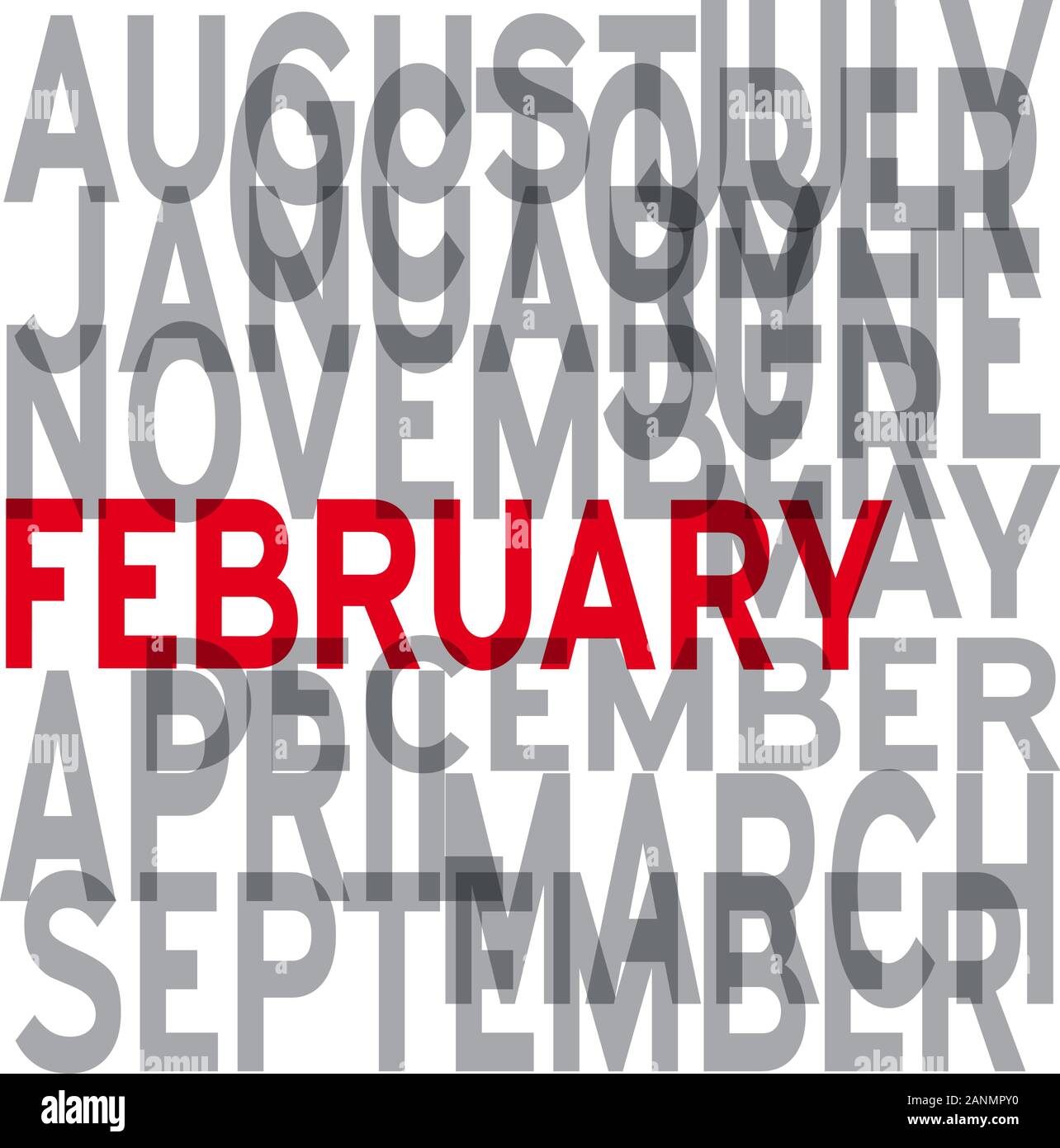 Vector february background Stock Vector Image & Art - Alamy