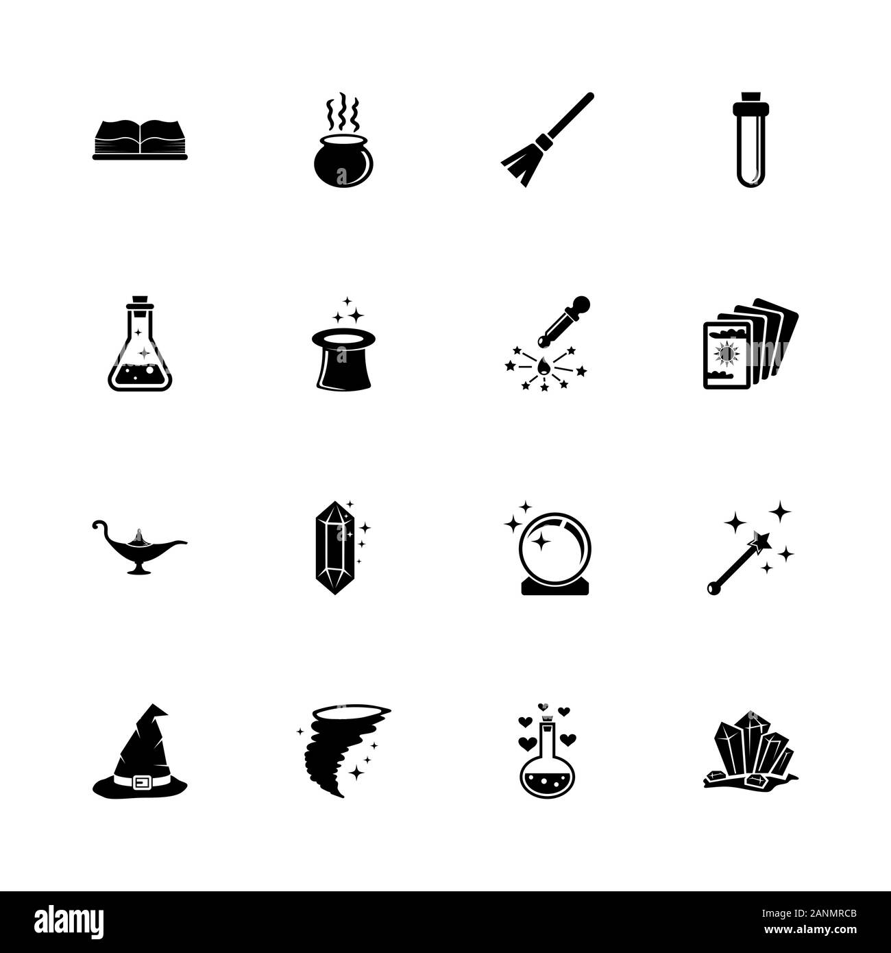 Magic icons - Expand to any size - Change to any colour. Flat Vector ...