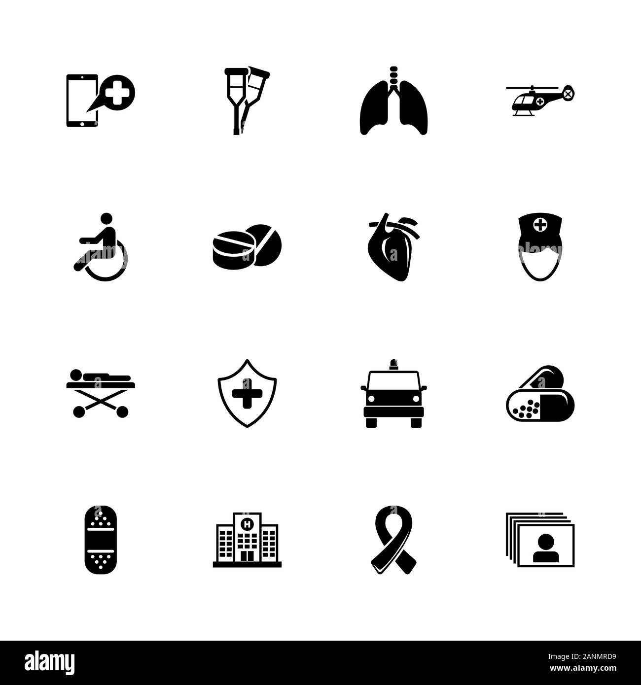 Medical Transportation icons - Expand to any size - Change to any ...