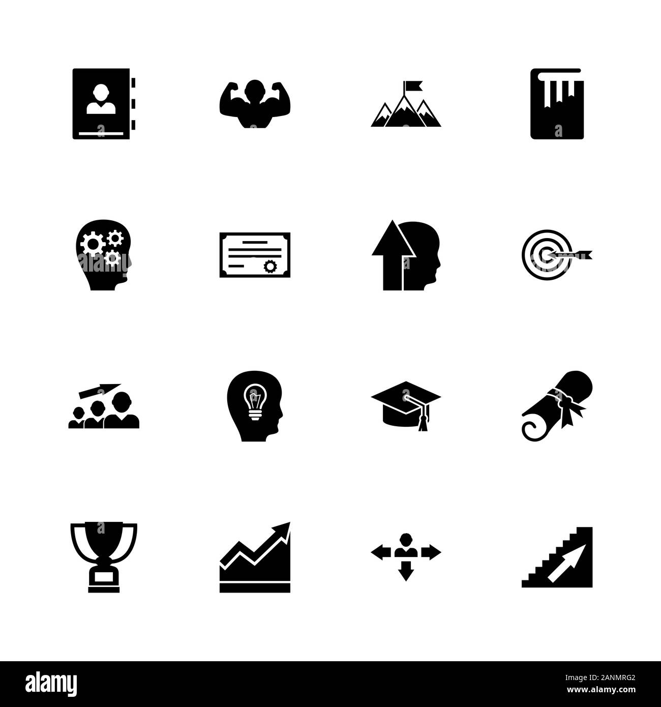 Personal achievement icons Cut Out Stock Images & Pictures - Alamy