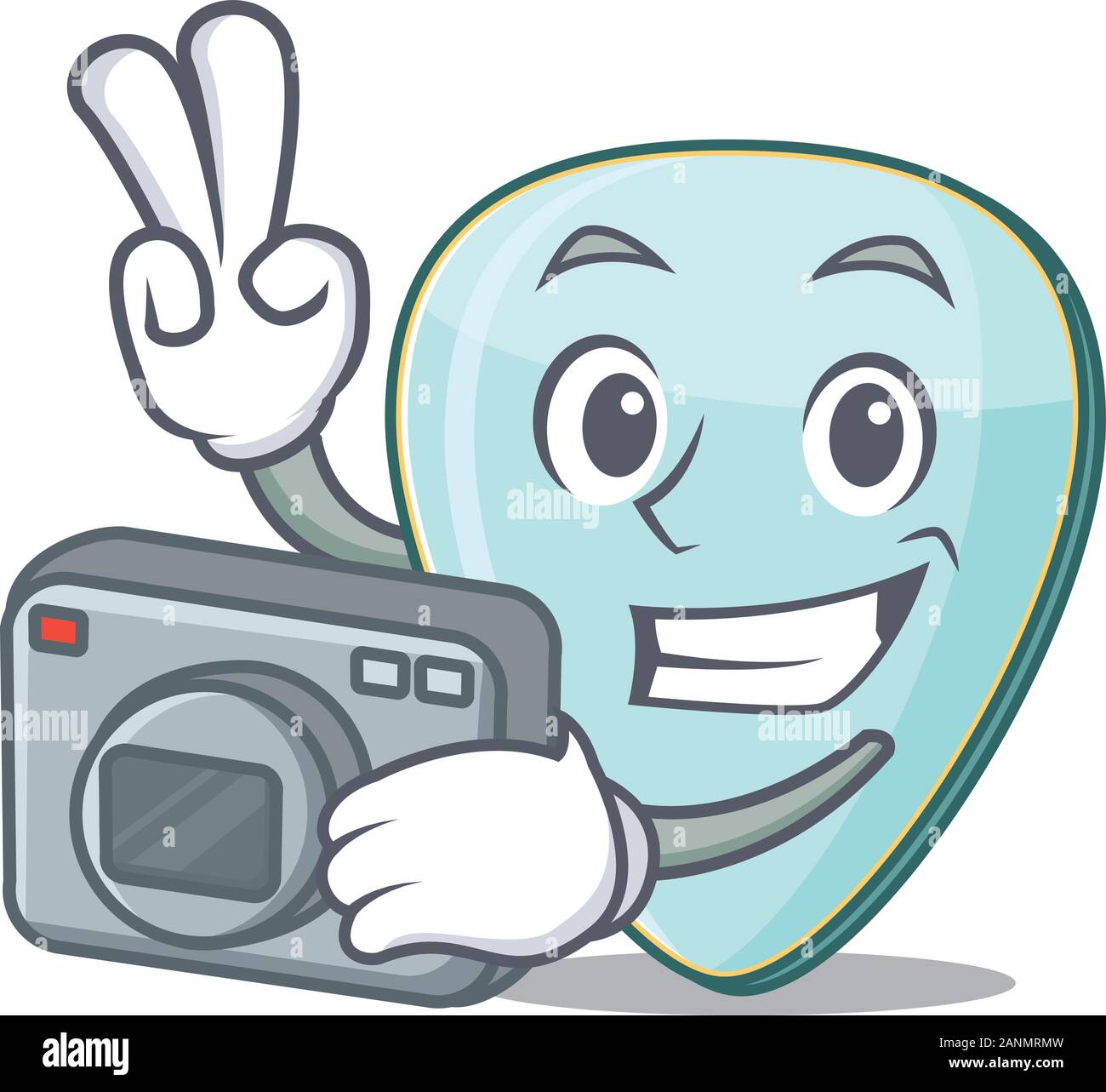 Cool Photographer guitar plectrum character with a camera Stock Vector ...