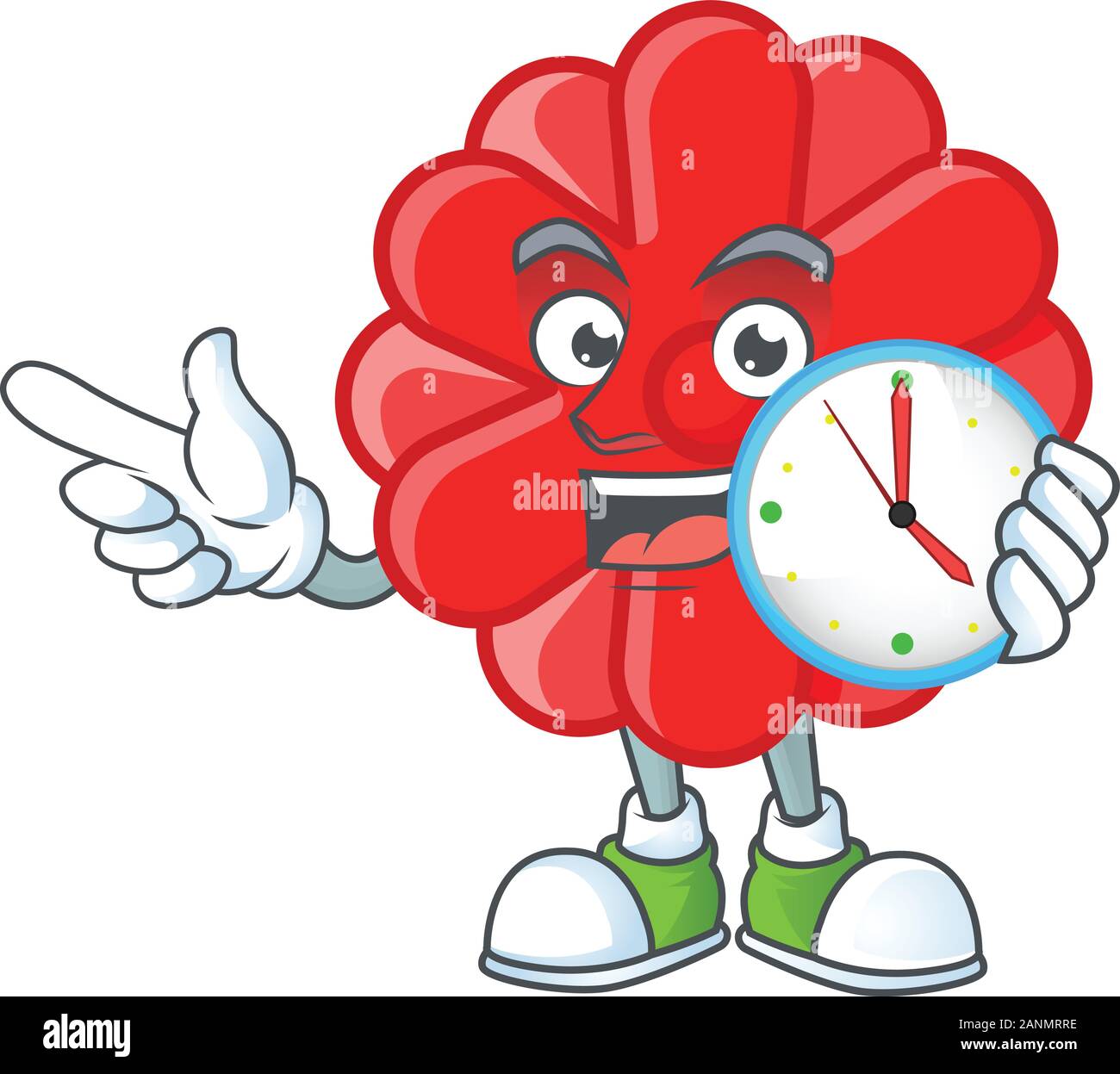 Exotic flower clock Stock Vector Images - Alamy