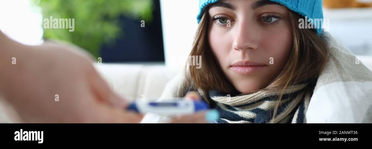 High-tech electric thermometer Stock Photo - Alamy