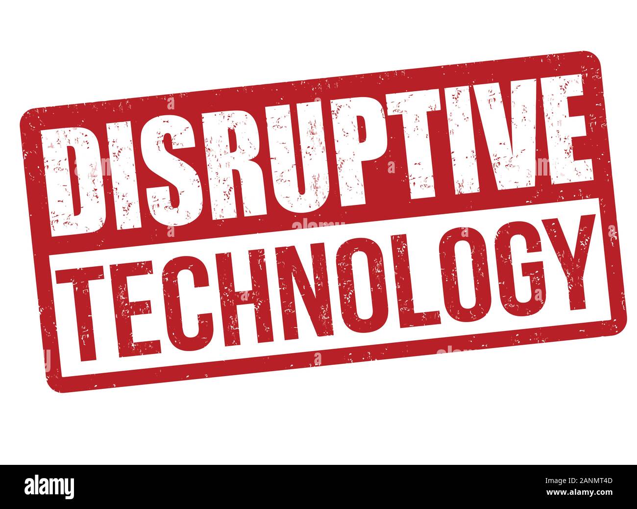 Disruptive technology sign or stamp on white background, vector ...