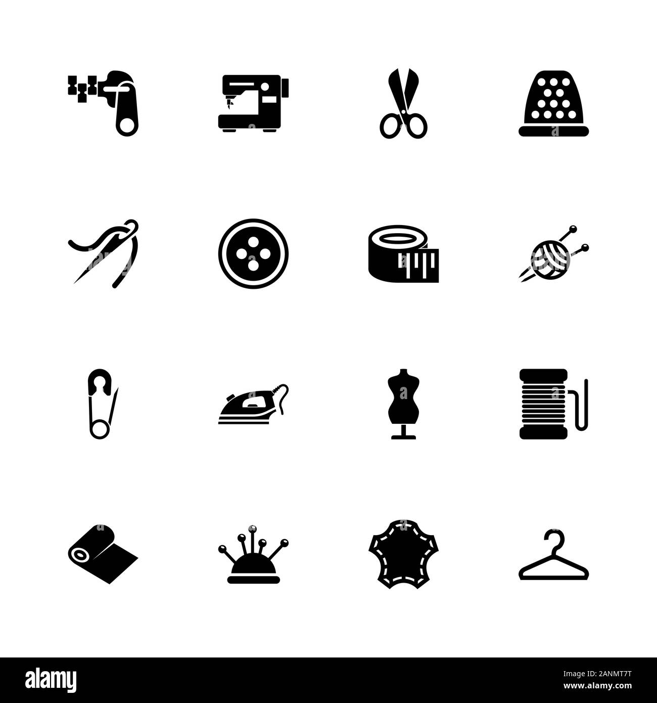 Tailoring icons - Expand to any size - Change to any colour. Flat ...