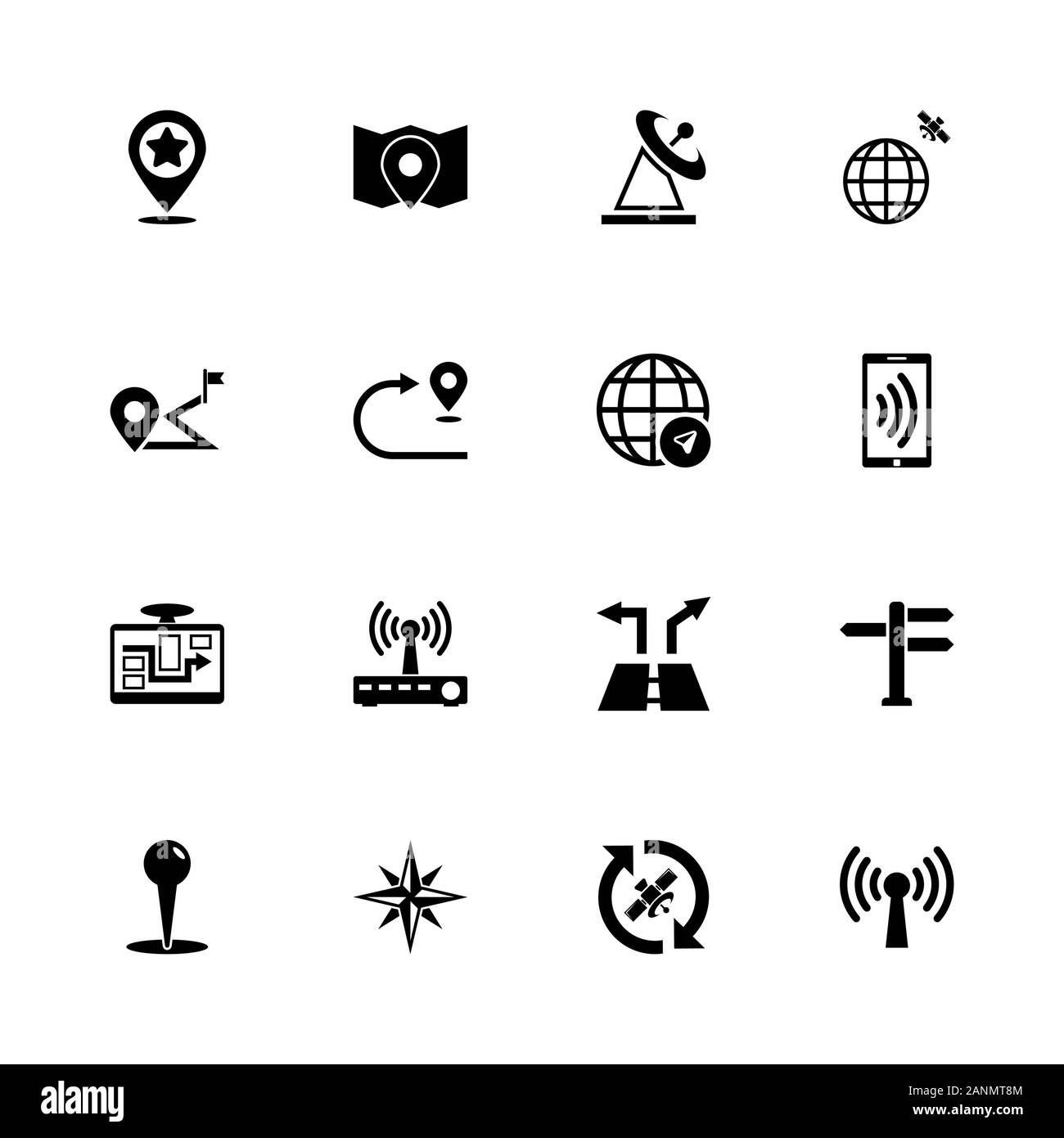 Satellite guidance Stock Vector Images - Alamy