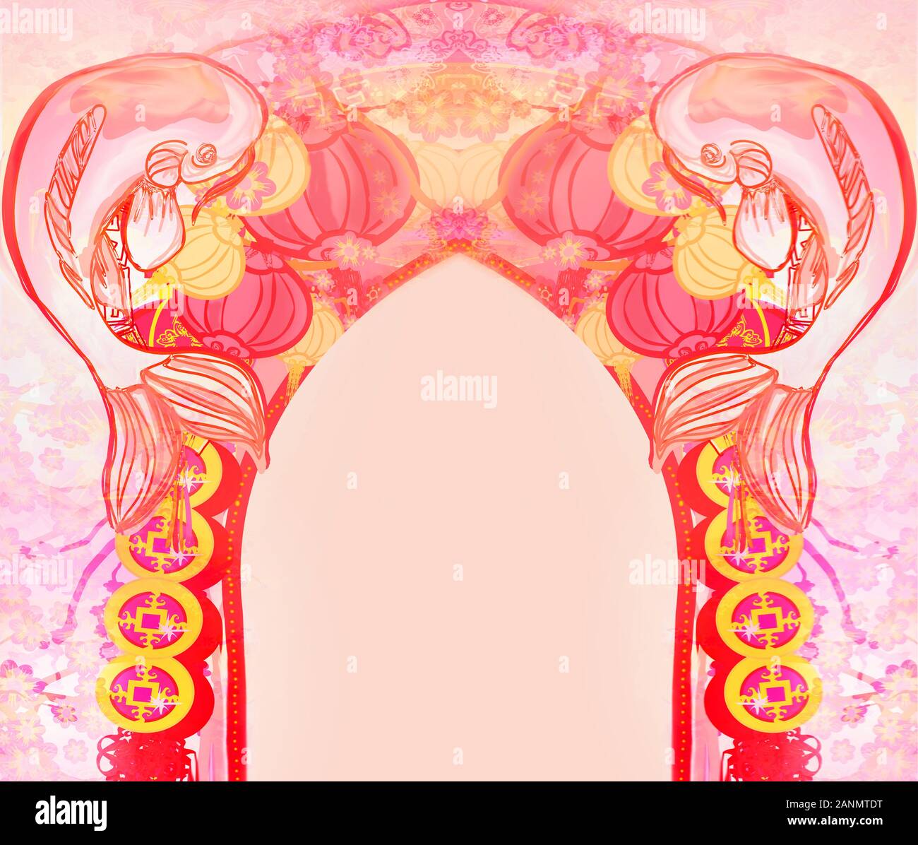 Japanese carp koi fish - vintage, artistic frame Stock Photo - Alamy