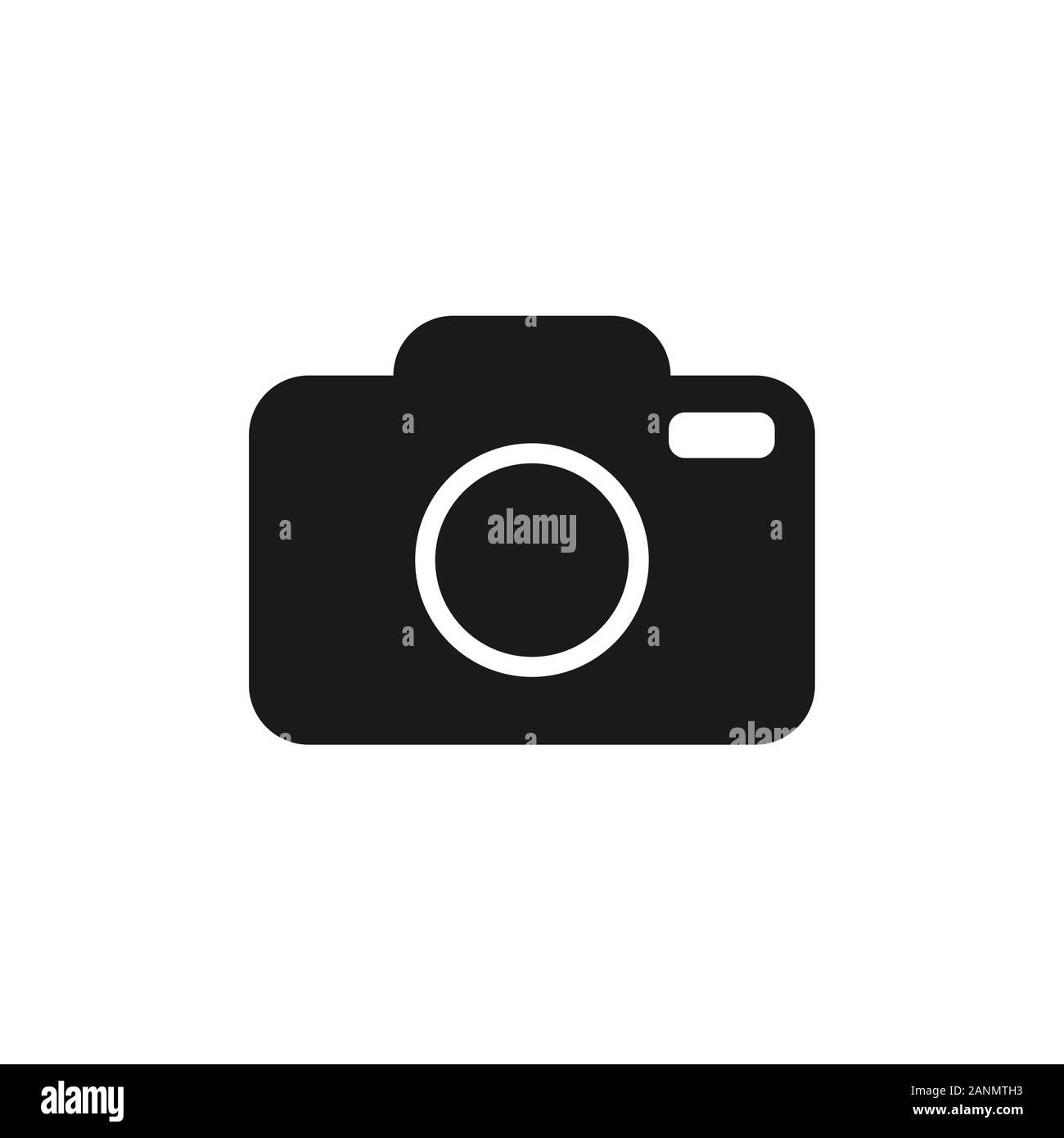 Camera icon, flat photo camera vector isolated. Modern simple snapshot ...