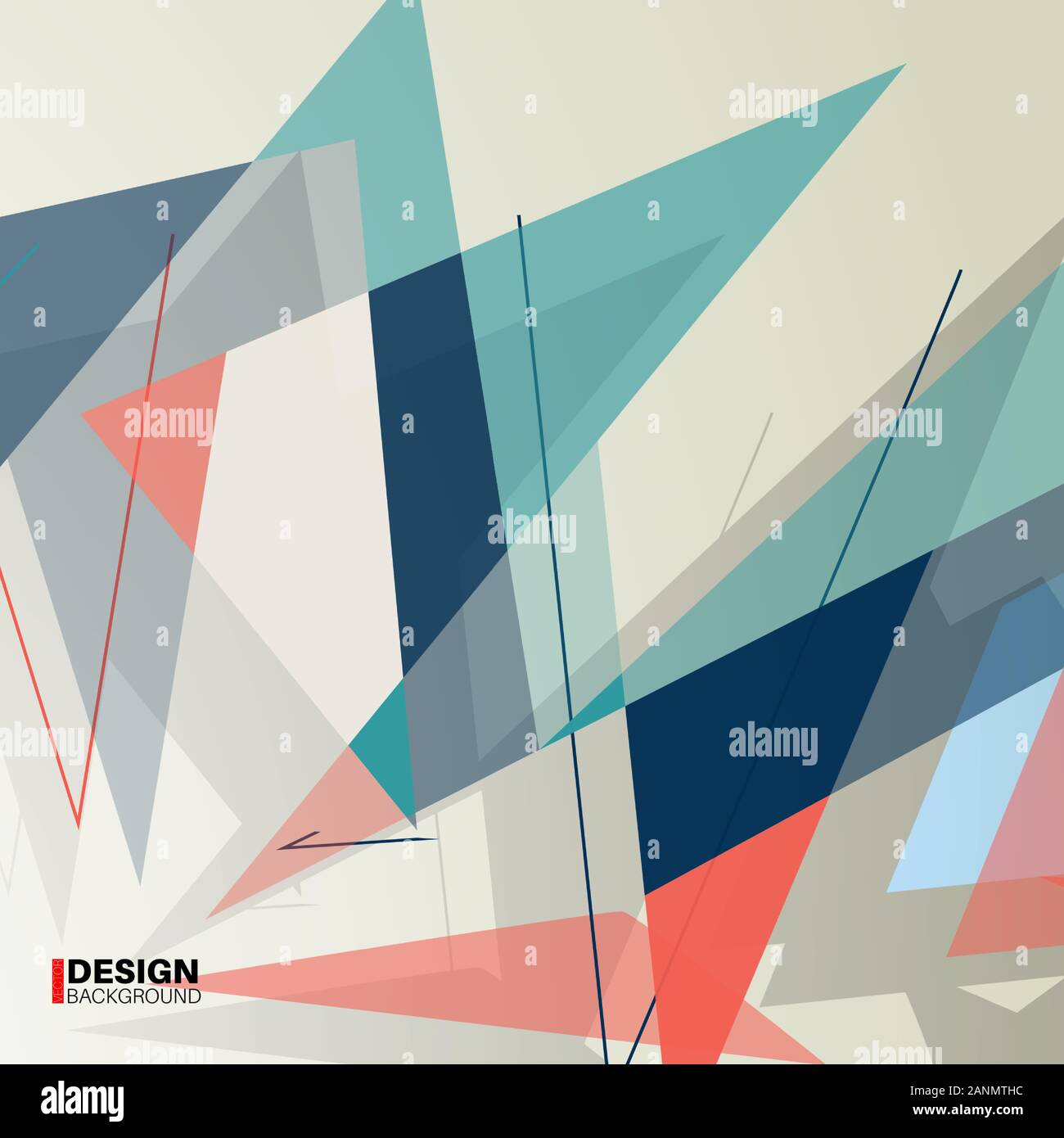 Geometric abstract background. overlap of modern forms the design ...