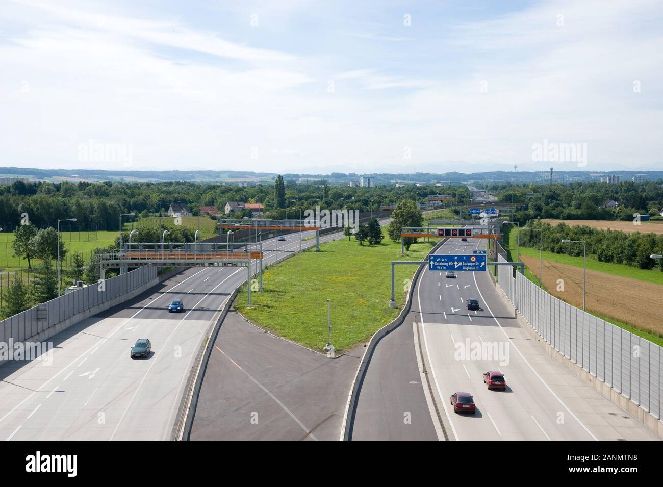 Austria, Linz, Autobahn Stock Photo - Alamy