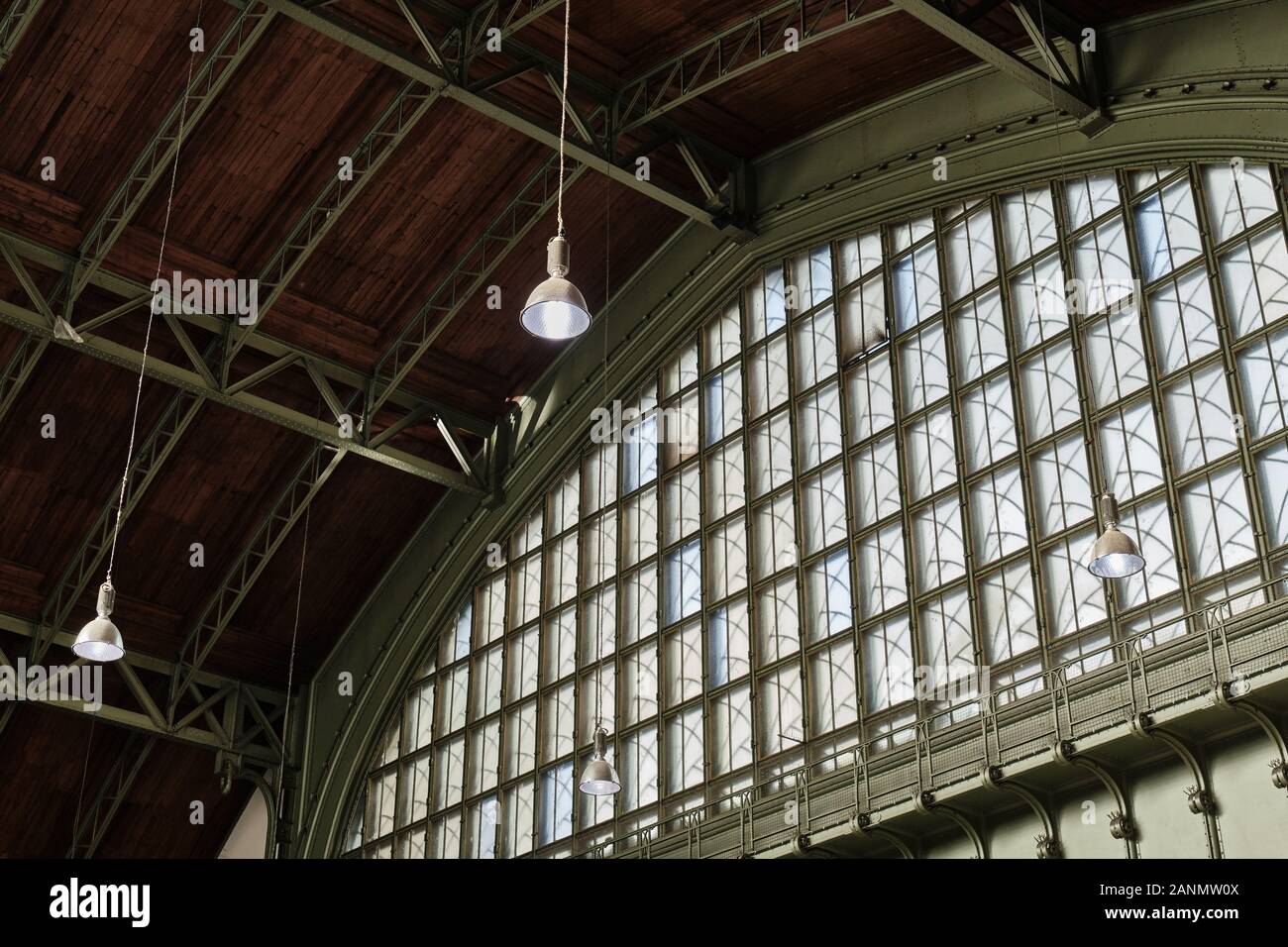 Low Angle View Of Ornate Ceiling At Railroad Station Stock Photo - Alamy