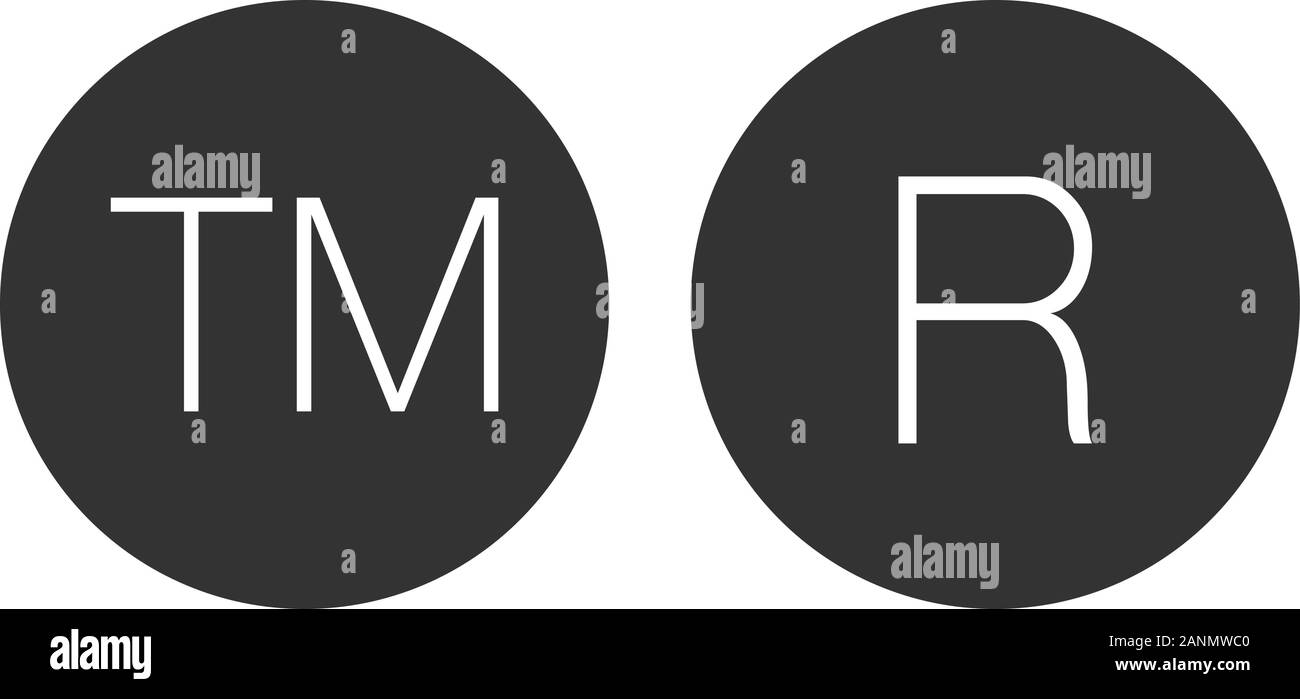 Trade mark vector icon. Trademark symbol. R icon. Linear style sign for ...