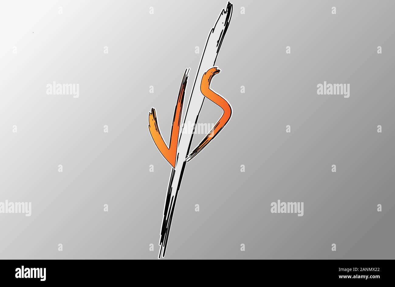 Versus VS letters fight backgrounds in flat comics style design with ...