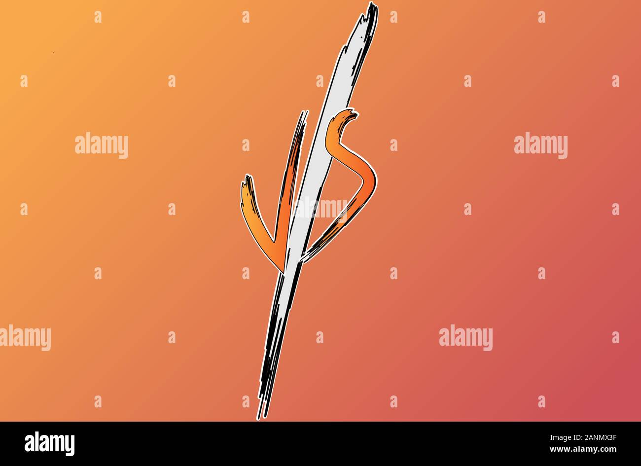 Versus VS letters fight backgrounds in flat comics style design with ...