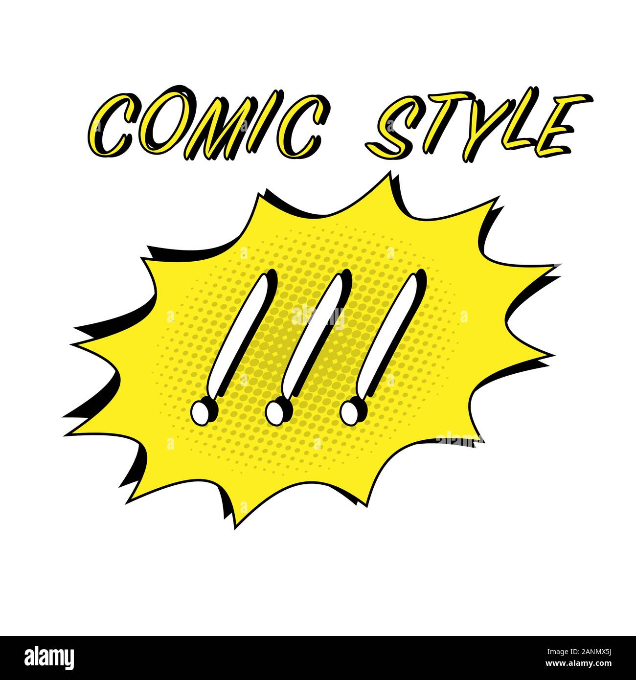 Waves sign illustration. Vector. Comics style icon on pop-art ...