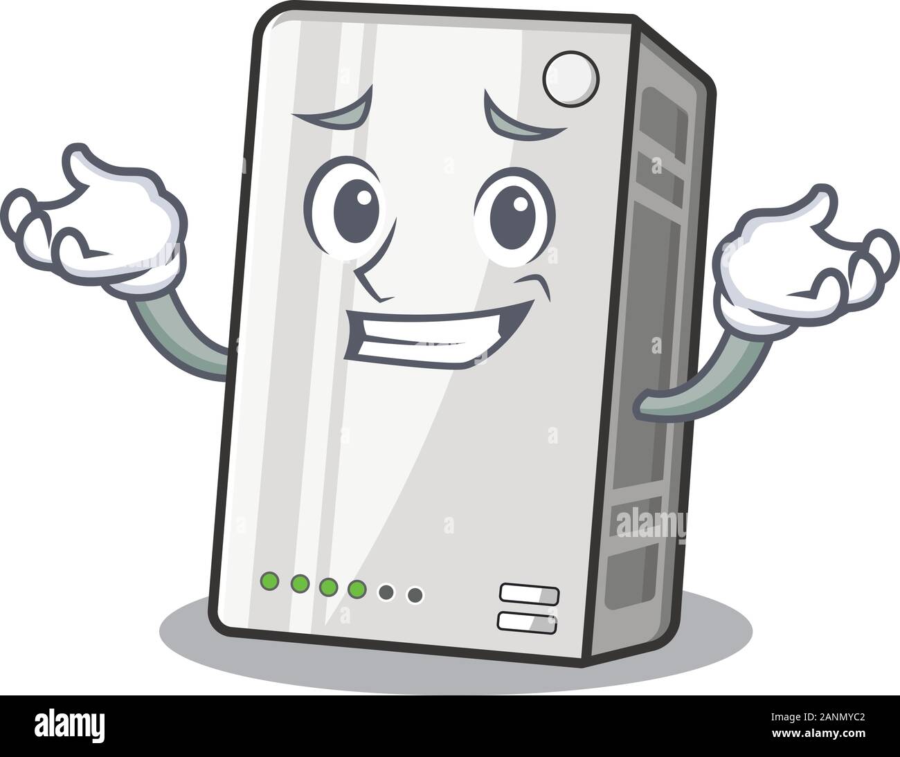 Super Funny Grinning power bank mascot cartoon style Stock Vector Image ...
