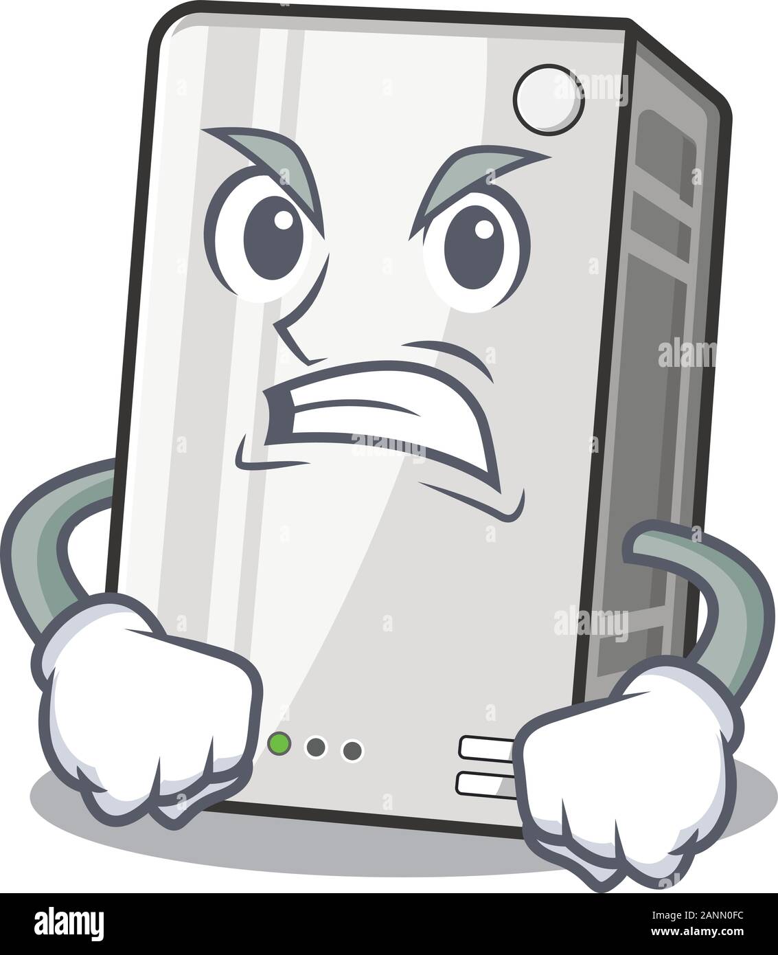 Power bank cartoon character design having angry face Stock Vector ...