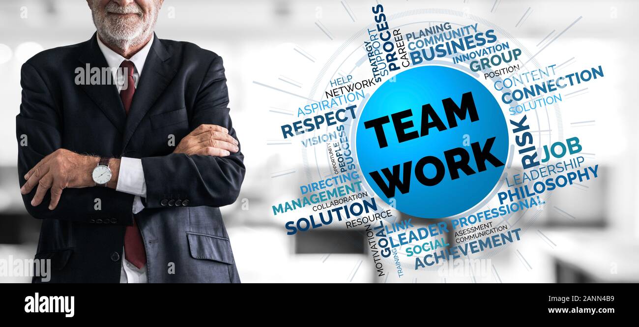 Teamwork and Business Human Resources - Group of business people ...
