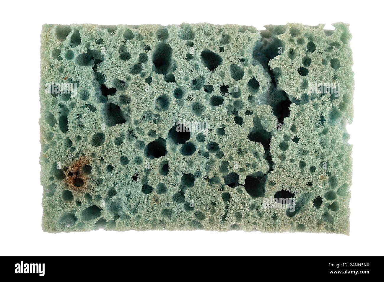 dirty washcloth on a white background, isolated. file contains clipping ...
