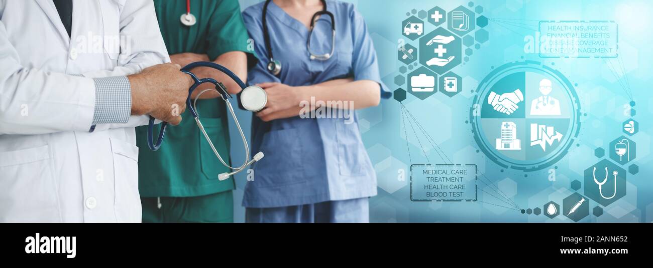 Health Insurance Concept Doctor In Hospital With Health Insurance