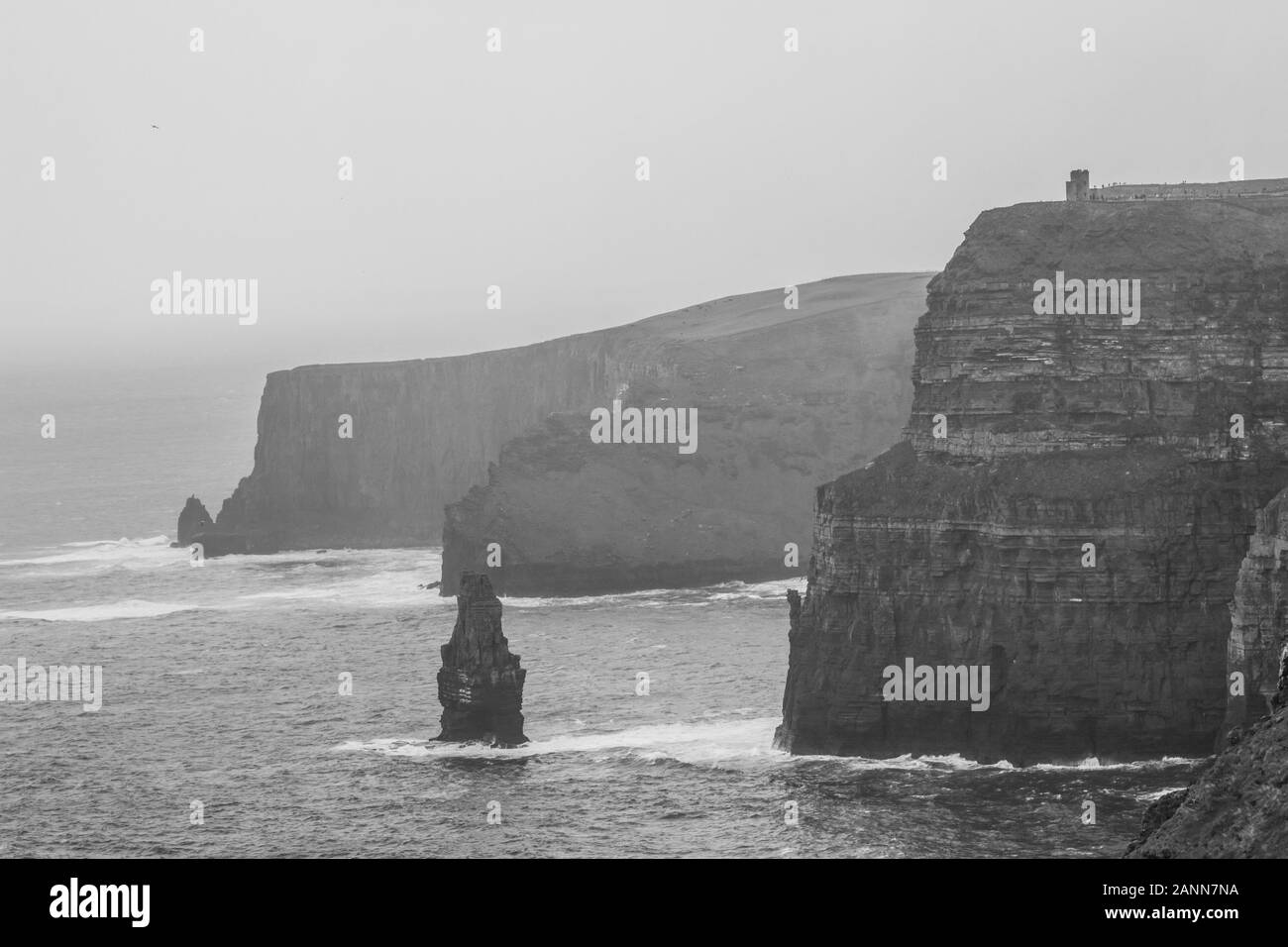 Cliffs of moher Black and White Stock Photos & Images - Alamy