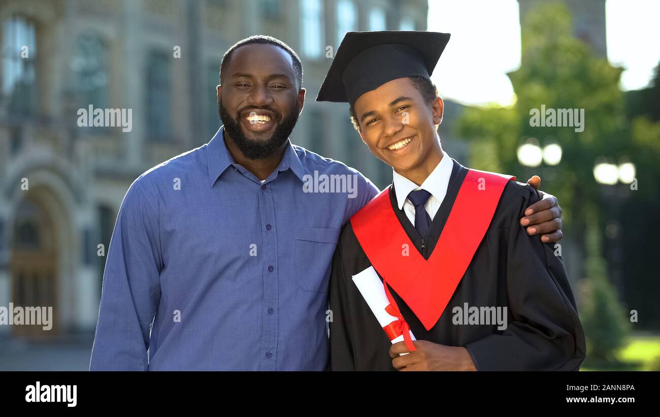 African american family son graduation hi-res stock photography and ...