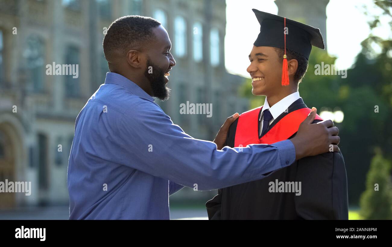 African american family son graduation hi-res stock photography and ...