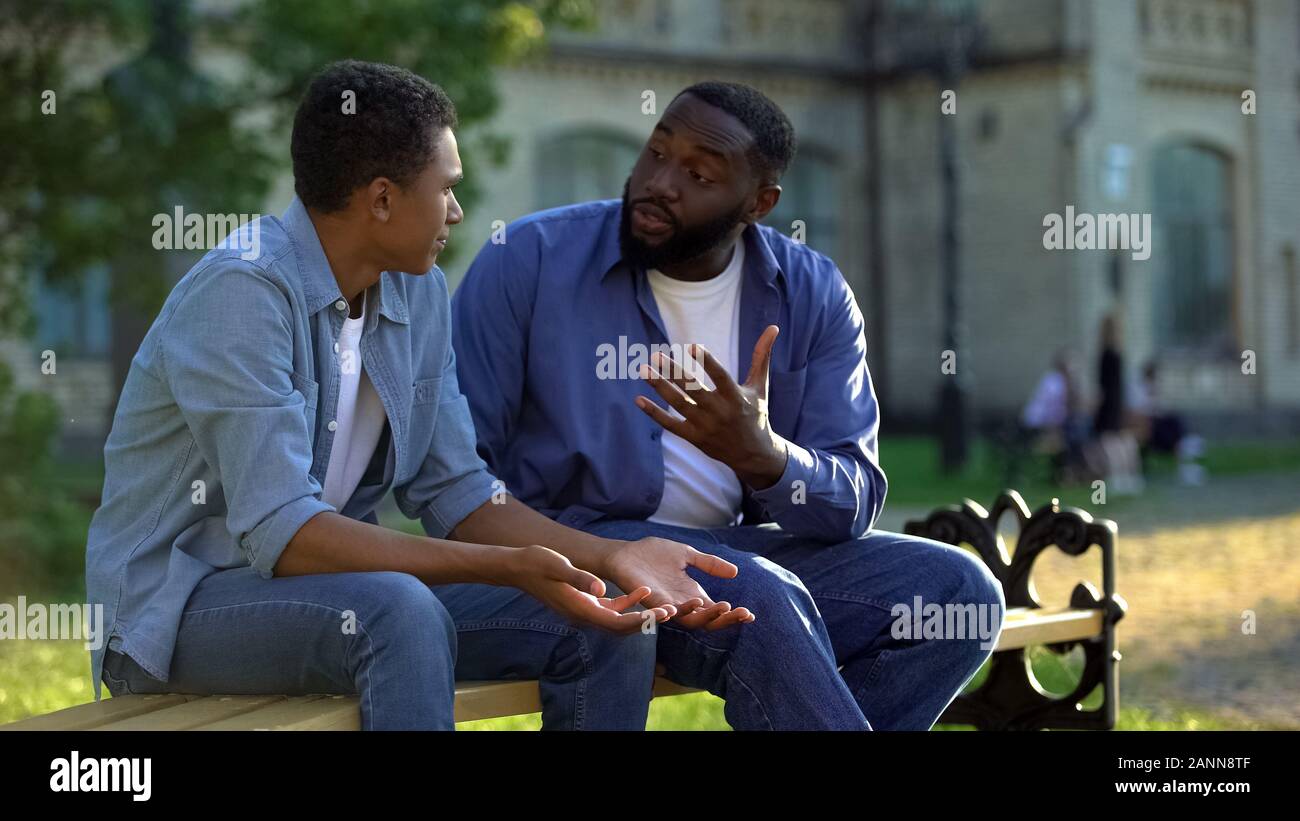Father and teenage son and conflict hi-res stock photography and images ...