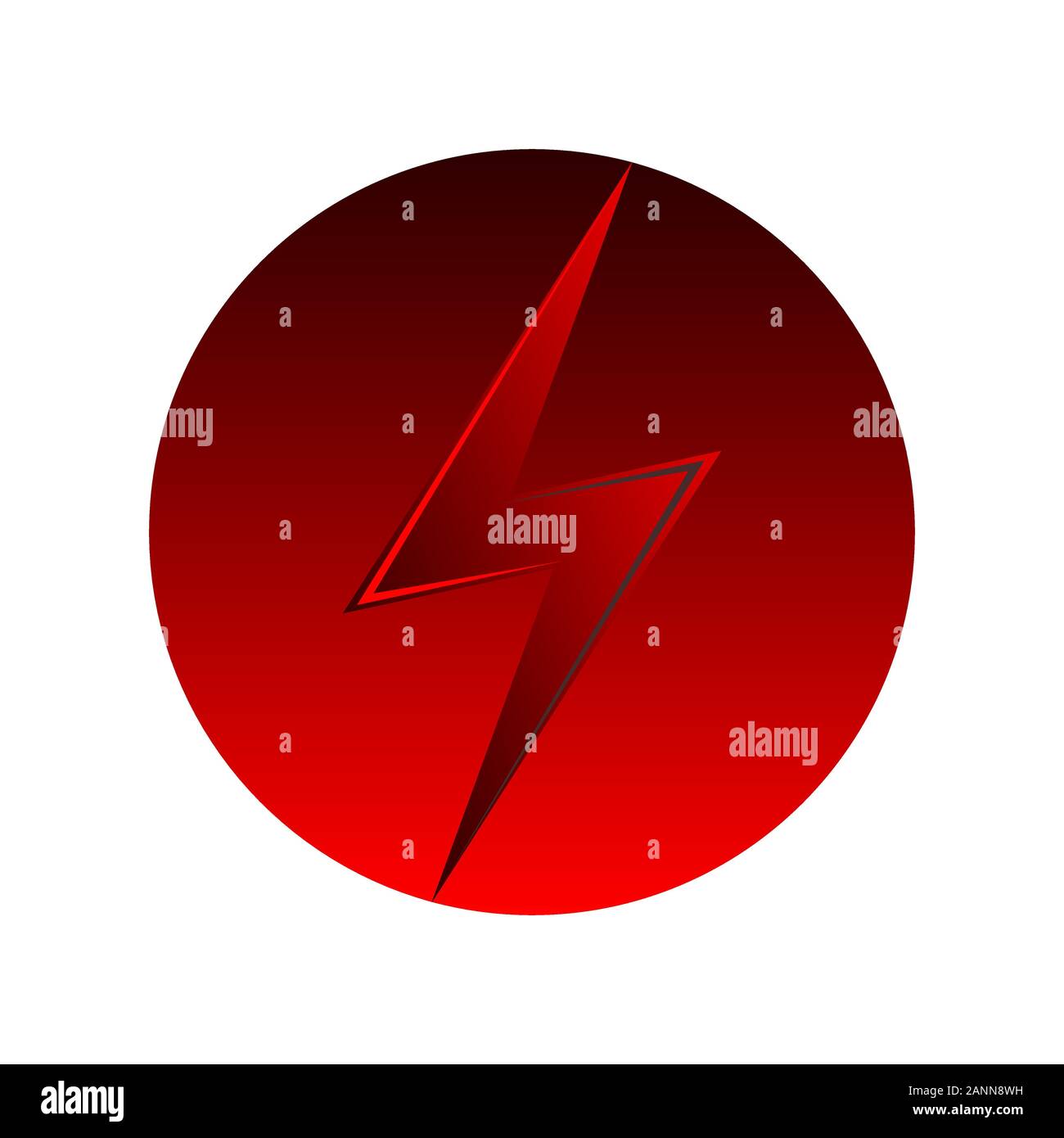 Red Lightning Bolt Background