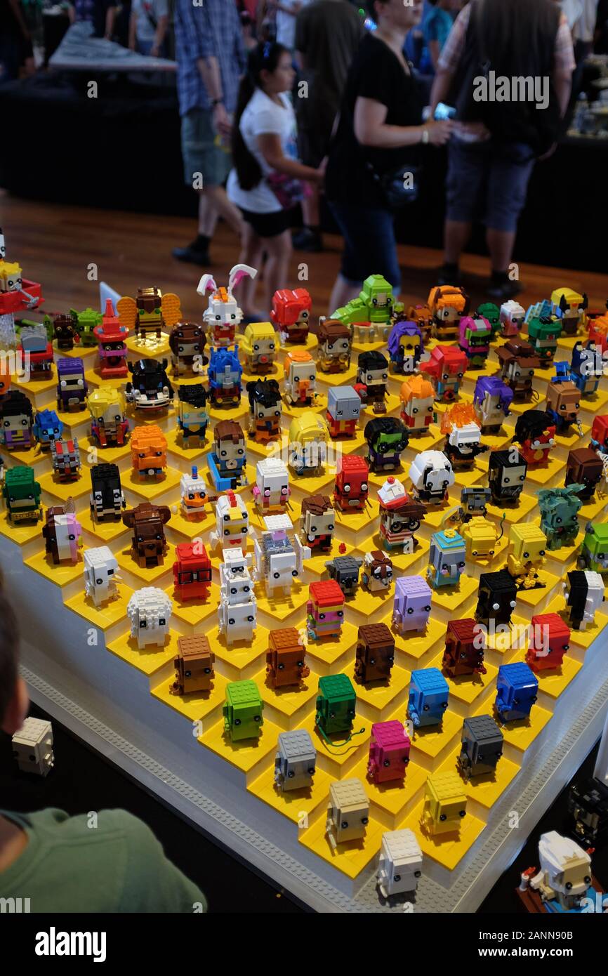 Lego Briks in Melbourne Exhibition Centre, Melbourne 2020 Stock Photo ...