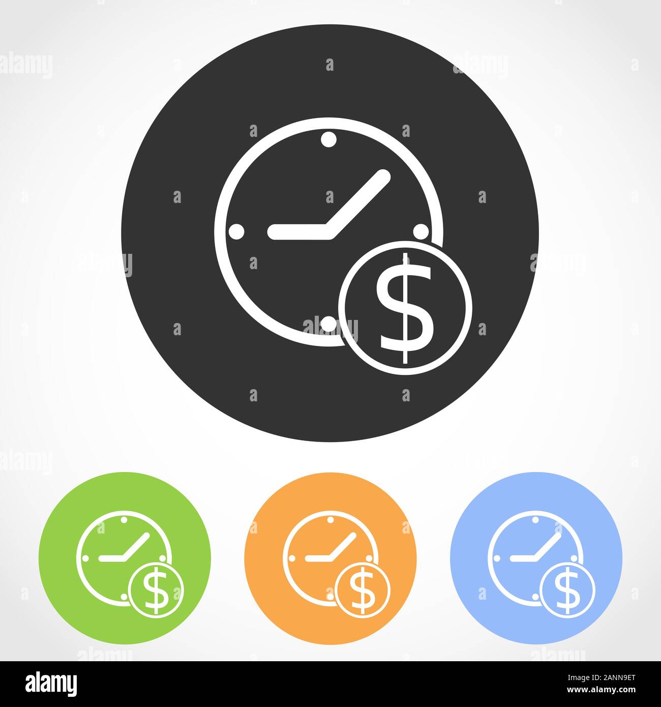 Office clock Stock Vector Images - Alamy