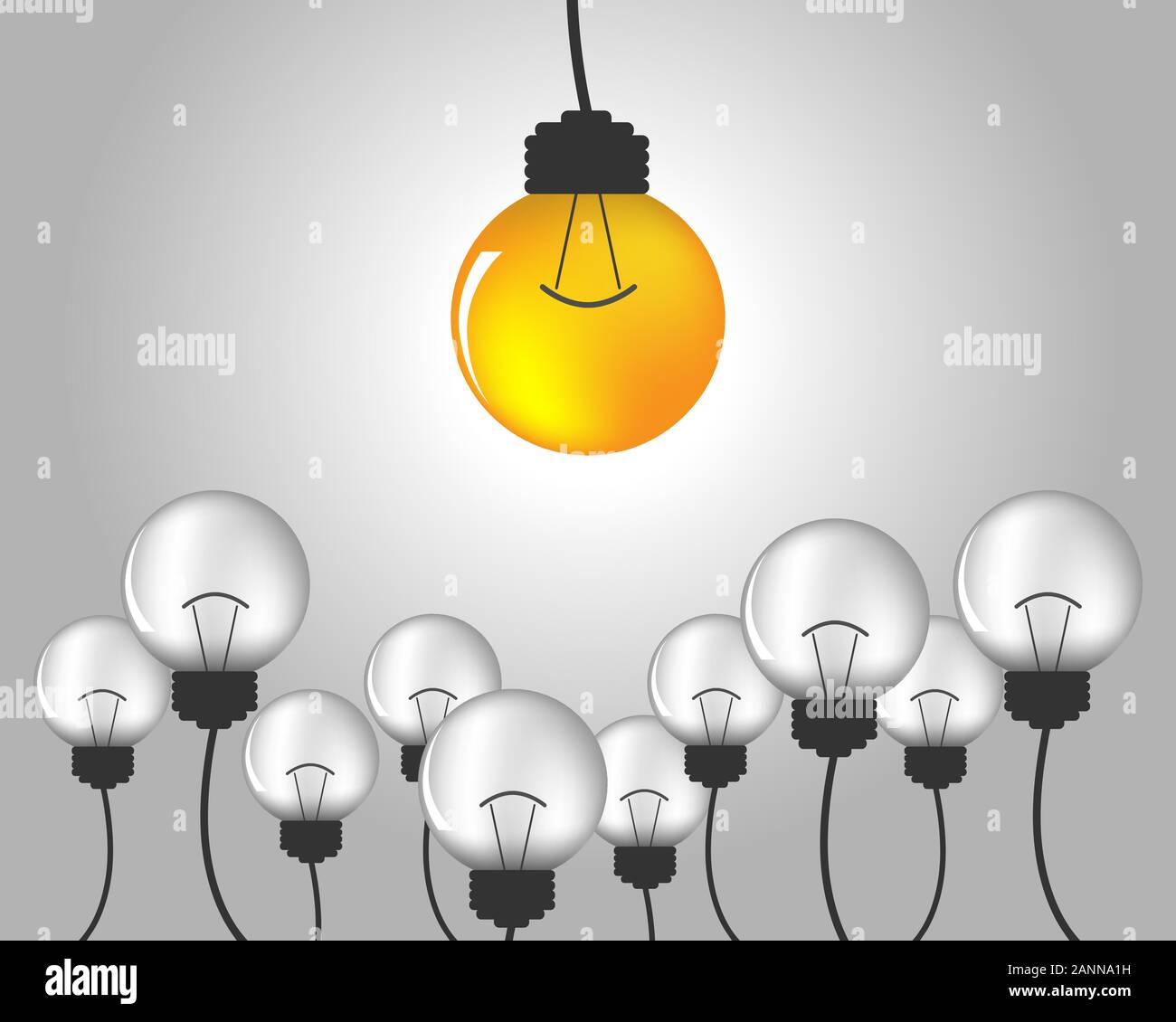 Light bulb idea - vector illustration. Idea of light bulb, creative ...