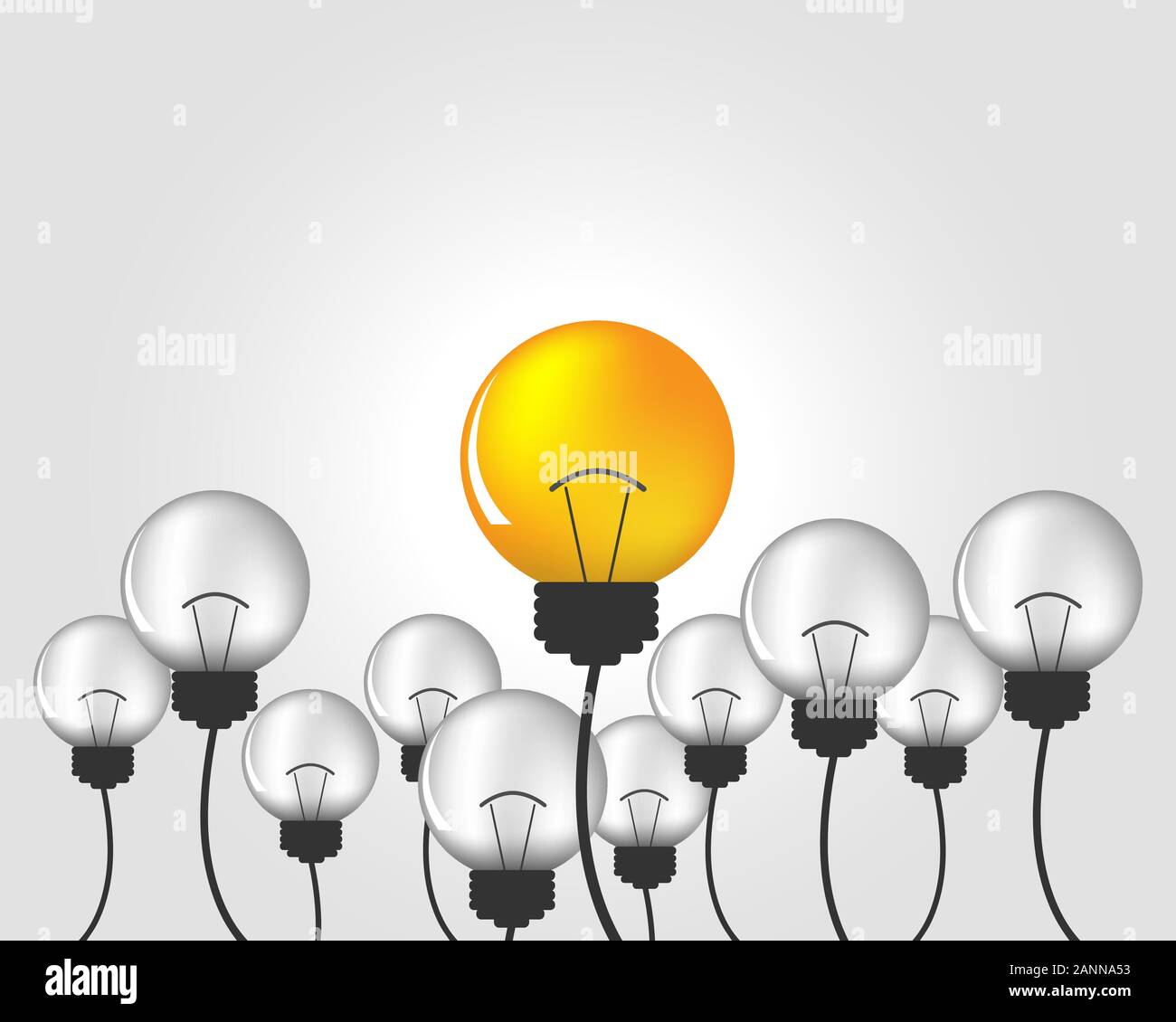 Light bulb idea - vector illustration. Idea of light bulb, creative ...