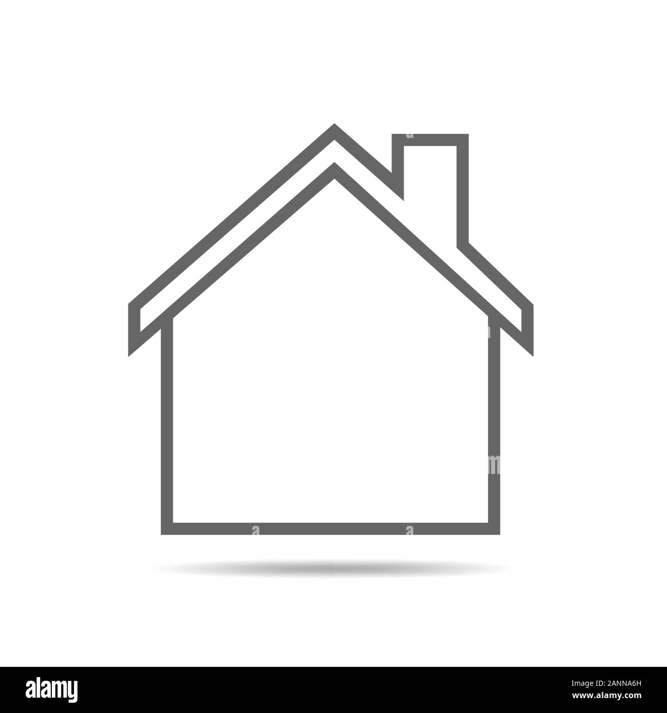 Home icon - vector illustration. Simple black home sign isolated on ...