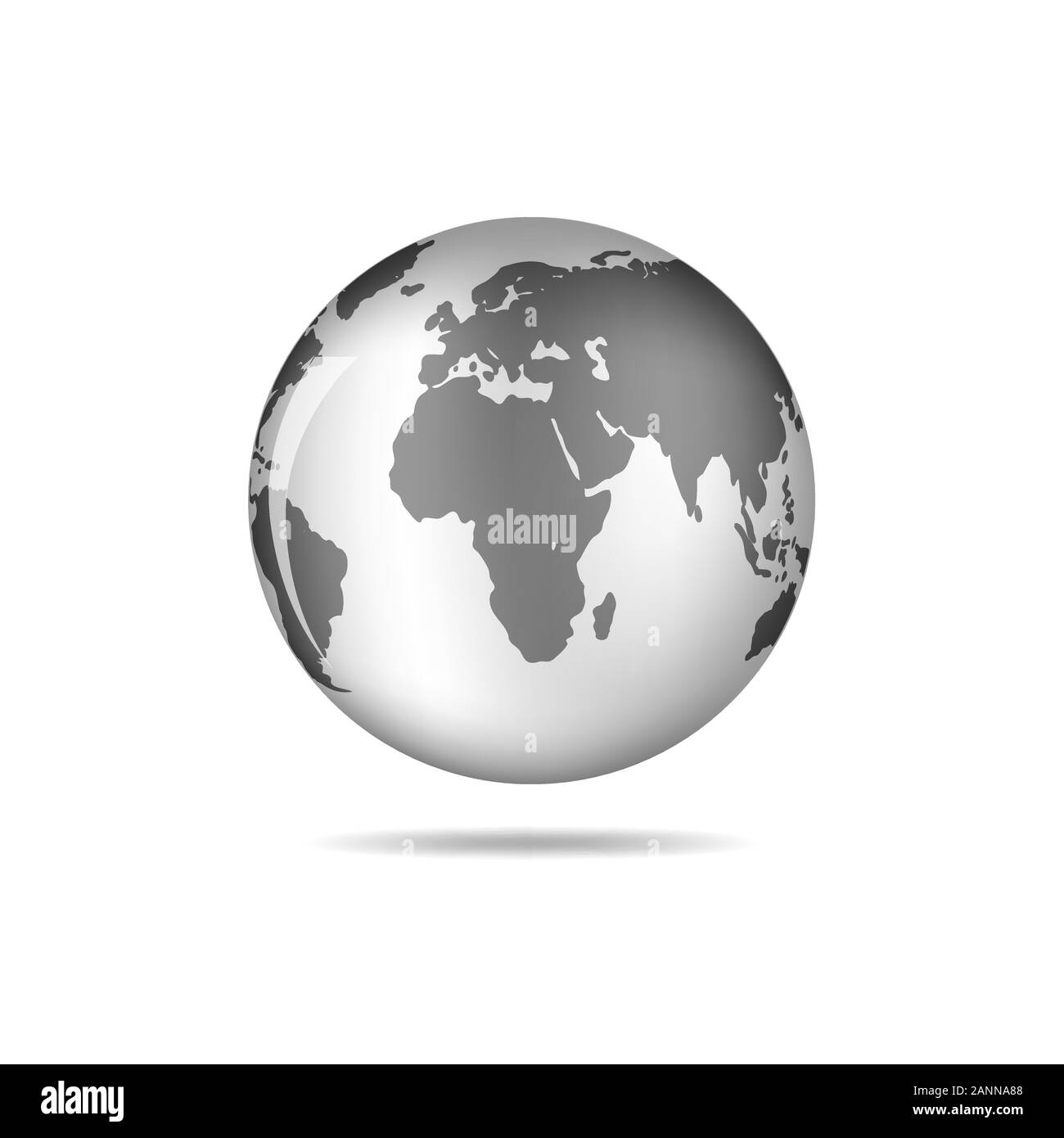 Earth Vector Art Black And White