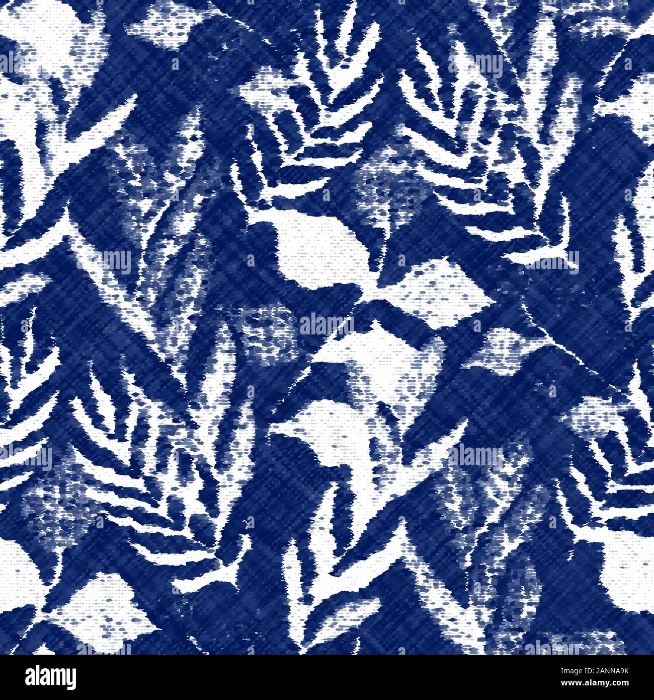 Cyanotype leaves Stock Vector Images - Alamy