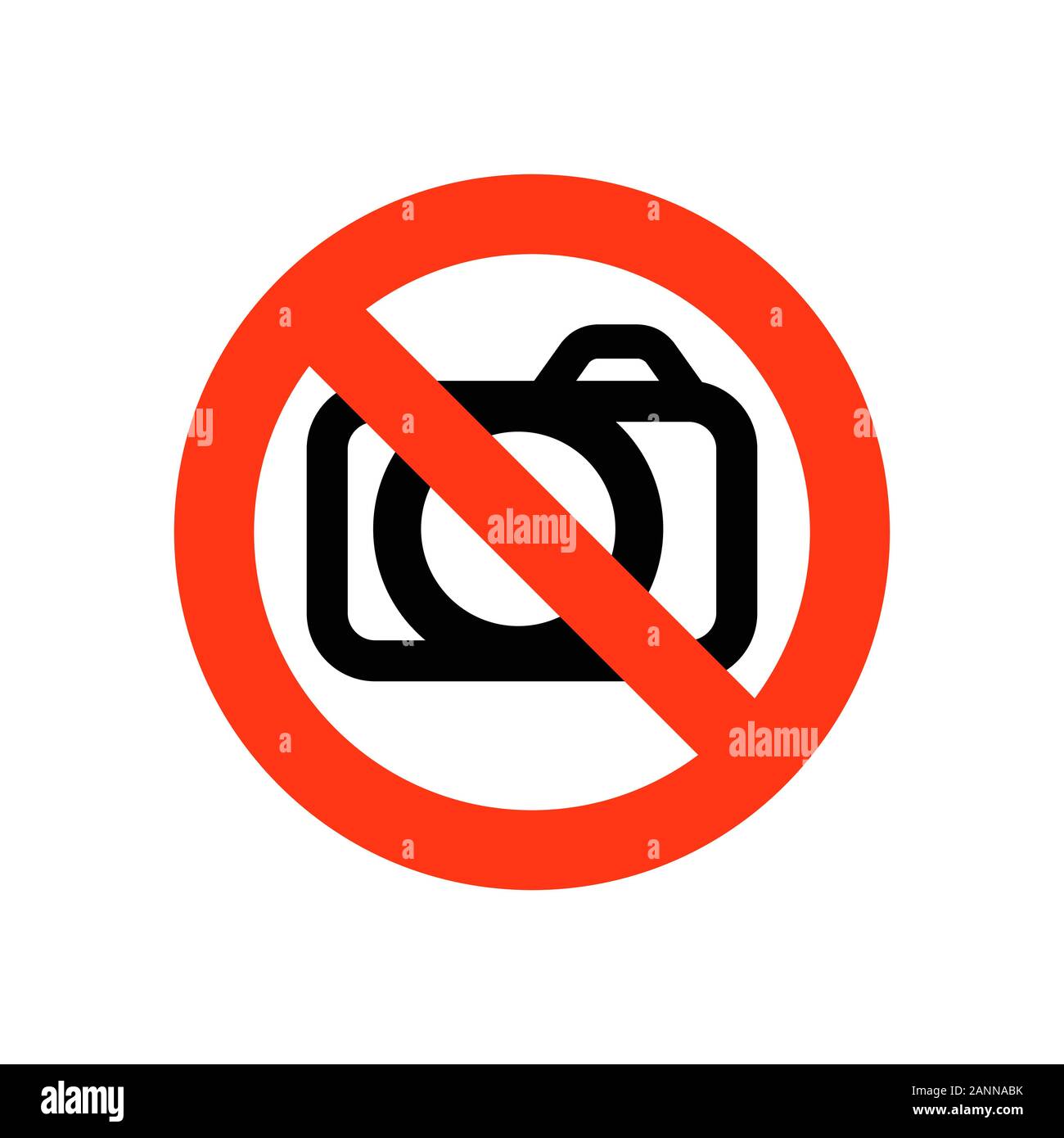 Photographing prohibited Stock Vector Images - Alamy