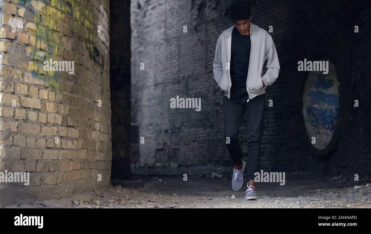 Lonely african american male hi-res stock photography and images - Alamy