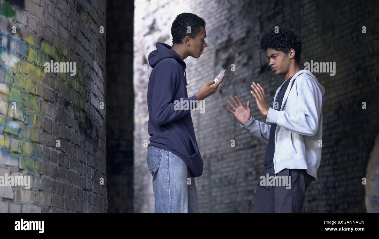 Male threatening hi-res stock photography and images - Alamy